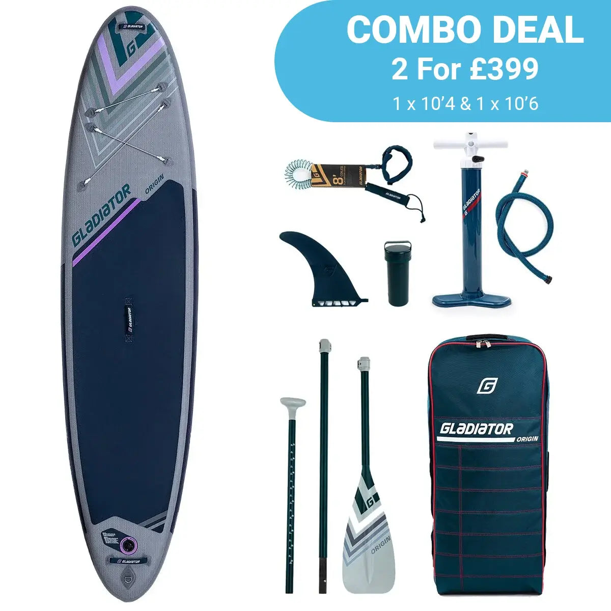 Gladiator Origin 10'4 x 30" Paddleboard 2025 – Drift Boardsports